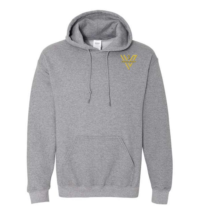 Classic 3V Hoodie (Gold Logo) – Shine The Light On