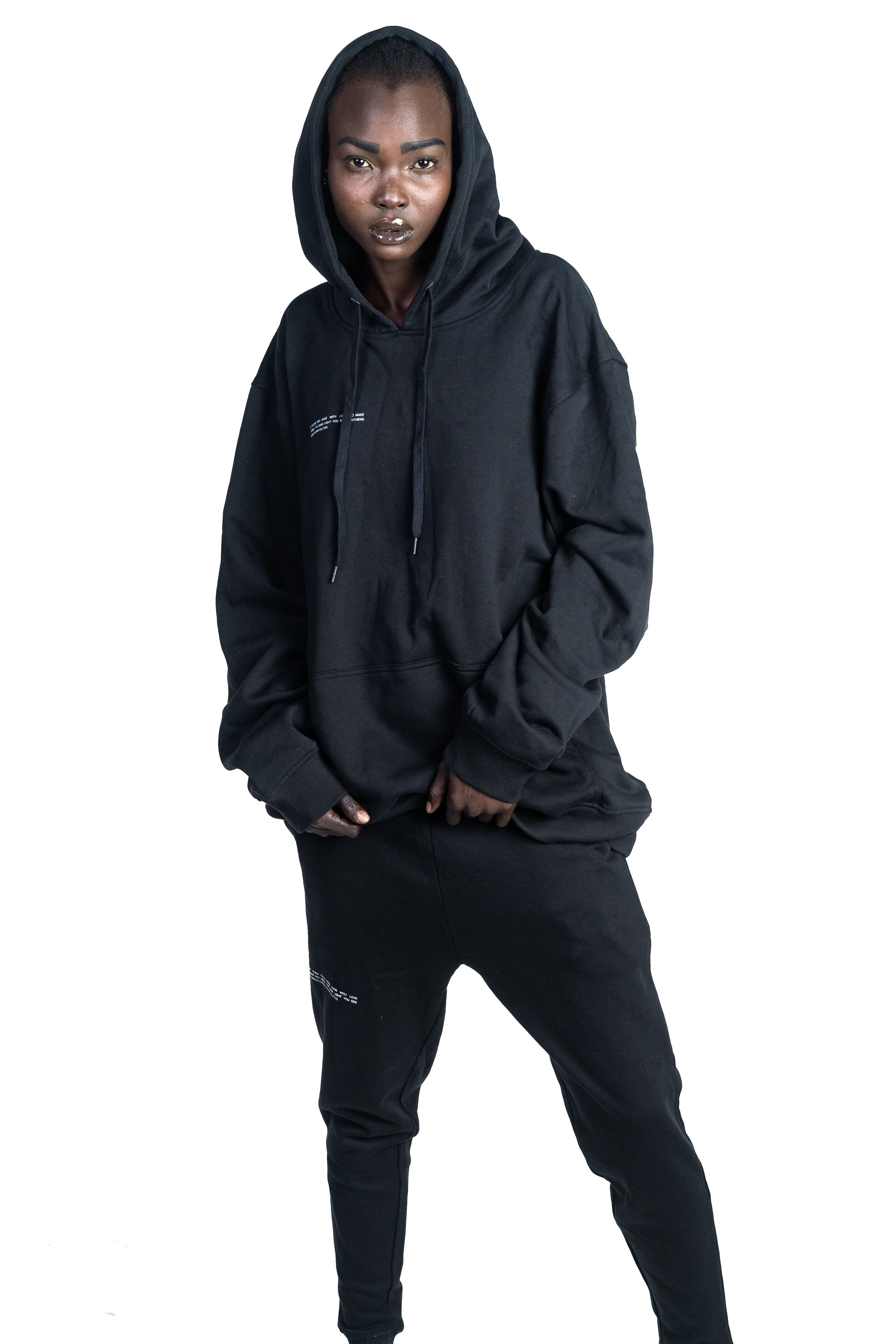 The Hoodie Set - Black – Shine The Light On